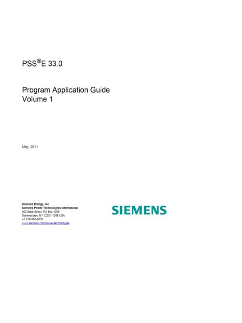 Manual Psse Siemens Pdf