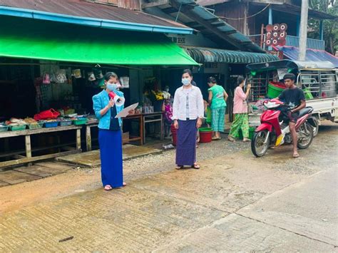 ကရသူရိမြို့တွင် အိုမီခရွန်ကိုဗစ် ၁၉ ရောဂါကြိုတင်ကာကွယ်ရေး အသိပေးန