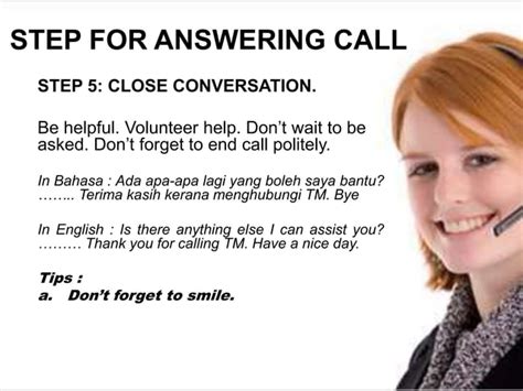 Answer Call Effectively PPTX IT And Internet Support Internet