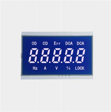 digital audio panel 7 segment display 5 digit monochrome display china lcd display and lcd