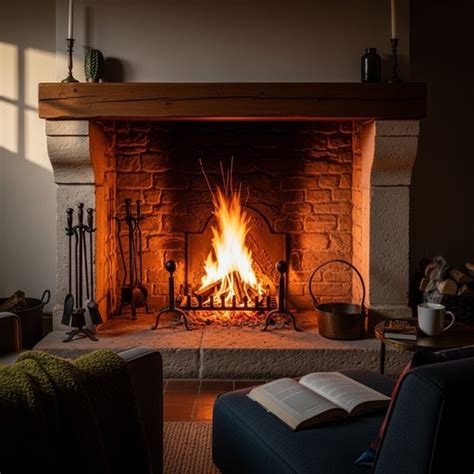 Free Crackling Hearth Glow Image Fireplace Hearth Cozy Download