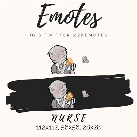 Dbd Emotes Horror Games Emotes Nurse Emotes Horror Emotes Twitch