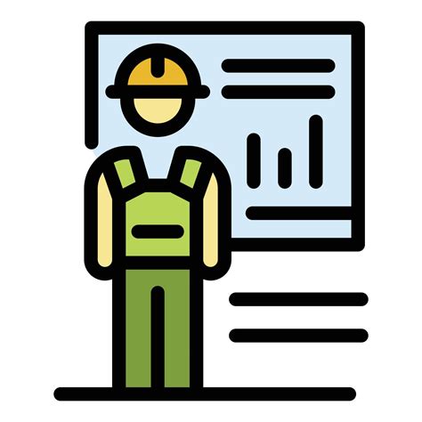 Communications Engineer Banner Icon Color Outline Vector 15888599
