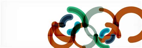 Round Linear Circle Shapes Background Stock Vector By ©akomov 246882516