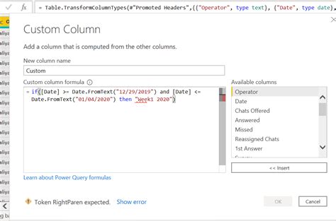 Solved Getting Some Error When Creating Fiscal Week Using Microsoft Fabric Community