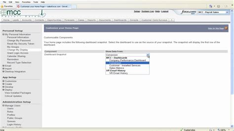 How To Modify Your Home Tab Dashboard View In Mp4 Youtube