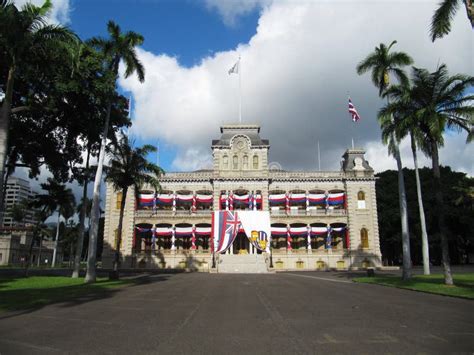 Royal Palace Honolulu Oahu Hawaii Editorial Stock Image Image Of