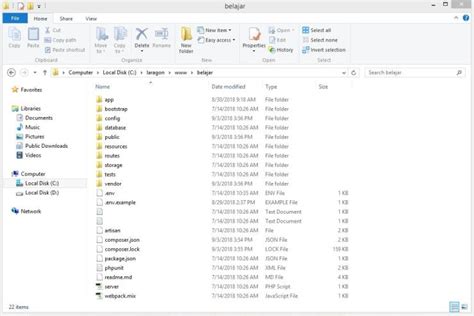 Membuat Project Laravel Baru Di Laragon