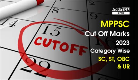 MPPSC Cut Off Marks Category Wise SC ST OBC And UR