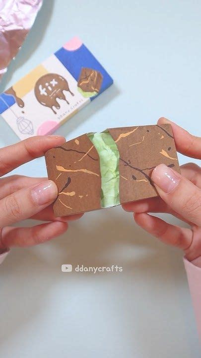 Paper Dubai Chocolate 🍪 두바이 초콜릿 만들기 Quick Crafts Easy Paper Crafts Diy Fun Easy Crafts