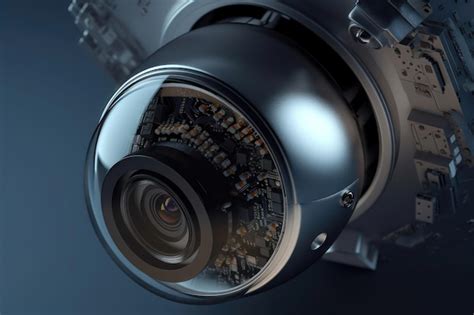 Premium Ai Image Security Camera Targeting A Detected Intrusion Ai Generated