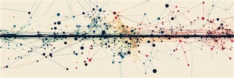 A Complex Network Map With Interconnected Nodes And Lines Representing