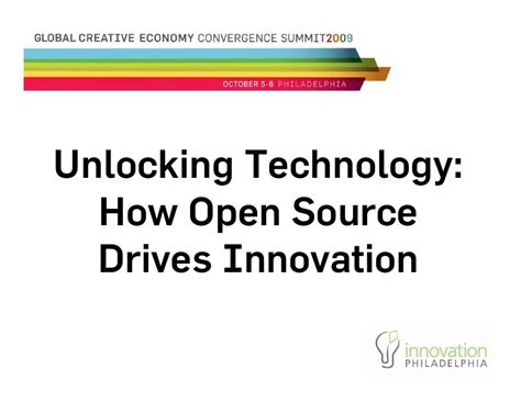 Unlocking Technology How Open Source Drives Innovation