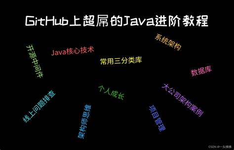 Github上超屌的java进阶教程，java核心技术及大公司架构案例汇总java高级技术进阶 Github Csdn博客