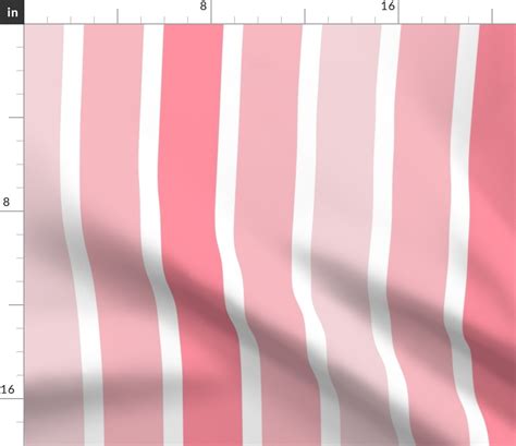 Coral And Cotton Candy Pink Stripes Fabric Spoonflower