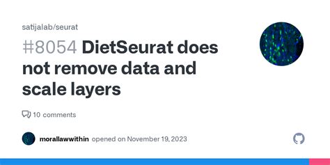 Dietseurat Does Not Remove Data And Scale Layers · Issue 8054