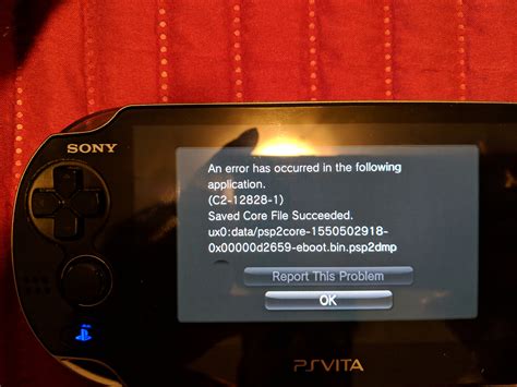 Error On Opening Vitashell C2 12828 1 Saved Core File Succeeded Ux0