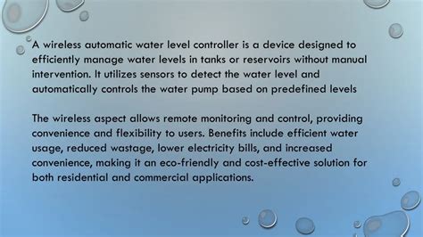 Ppt Wireless Water Level Controller Bangalore 9379111110 Powerpoint Presentation Id 12636822