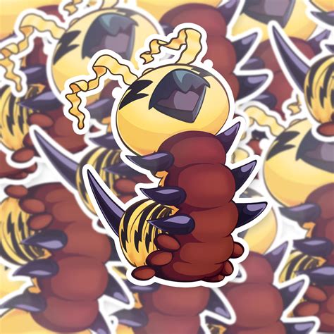 Digimon Kunemon Vinyl Sticker Etsy