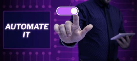 Text Showing Inspiration Automate It Concept Meaning Convert Process Or Facility To Be Operated