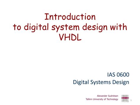 Ppt Introduction To Digital System Design With Vhdl Powerpoint Presentation Id 854470
