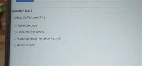 Question No 5 Github CoPilot Useful For StudyX