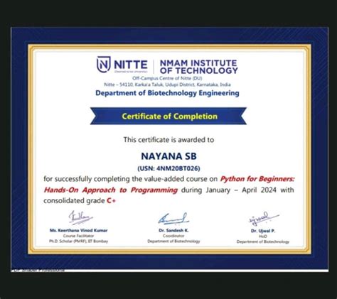 Python Programming Continuouslearning Nayana S B