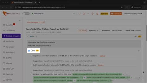 使用 Openresty Xray 定位普罗米修斯应用内部 Cpu 最热的 Go 代码路径 Openresty 官方博客