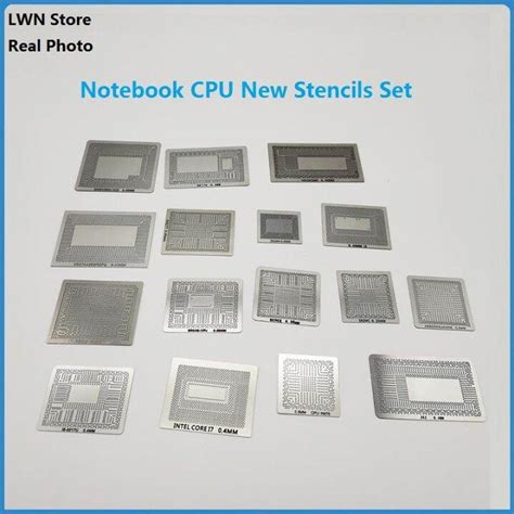 17pcs Notebook Cpu New Stencils Set For Amd 1th 2th 3th 4th 5th 6th 7th 8th Generation I3 I5 I7