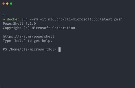Run Cli For Microsoft 365 In Docker Microsoft 365 Developer Blog