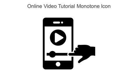 Online Video Tutorial Monotone Icon In Powerpoint Pptx Png And Editable