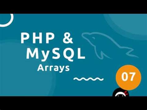 PHP Tutorial MySQL 7 Arrays YouTube