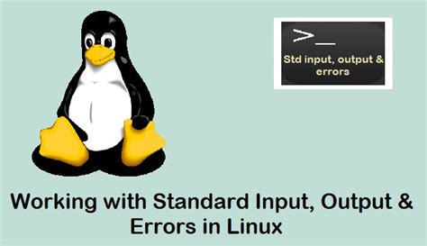 Working With Input Output And Error Redirection In Linux