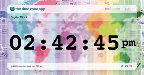 Live Clock Online Real Time Digital And Analog Display The Time Zone App