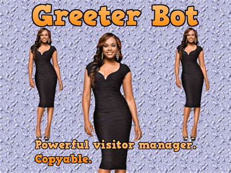 Second Life Marketplace Female Greeter Bot