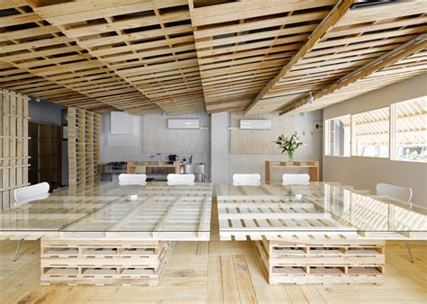 Hiroki Tominaga Atelier Use Old Pallets For Tokyo Office