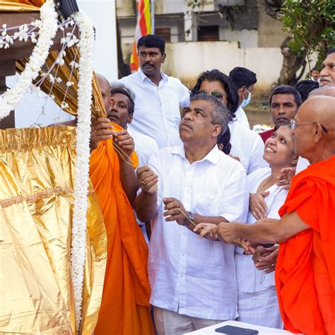 Opposition Leader Sajith Joins Reverend Banagala Upatissa Theros Birthday Religious Ceremony