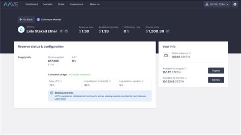 add info that steth includes the rebase positive from staking rewards · issue 1213 · aave