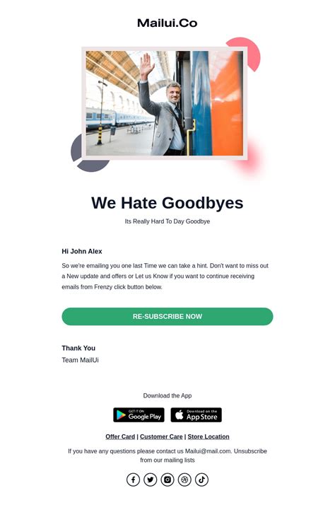 Re Subscribe Template Template Editor Mailui