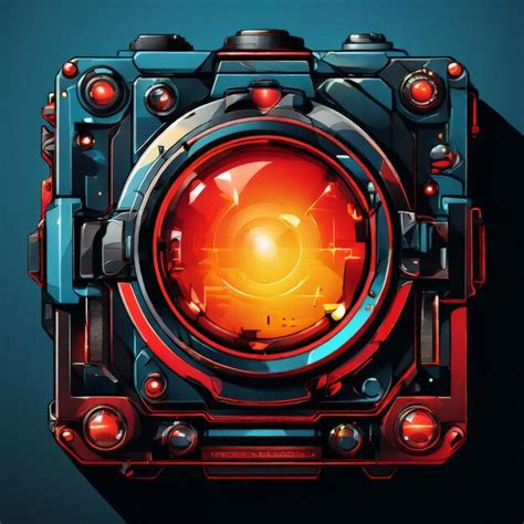 Premium Vector Vector Realistic Illustration Of Red Retro Futuristic Sci Fi Futuristic Robot