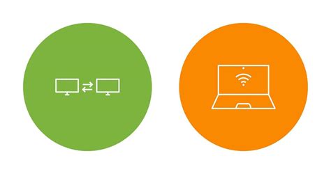 Sharing System And Connected Laptop Icon 32654392 Vector Art At Vecteezy