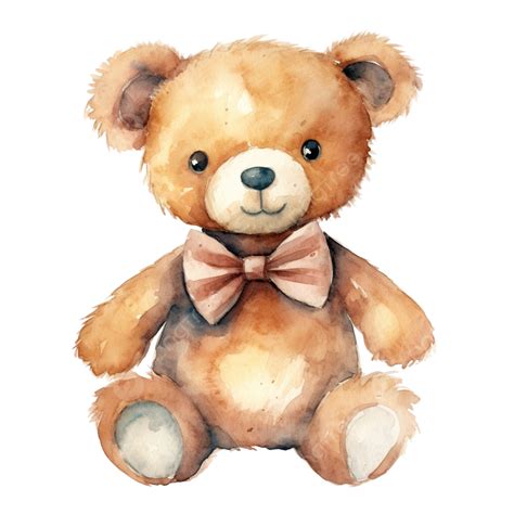 수채화 테디 베어 테디 갈색 수채화 Png 일러스트 및 이미지 에 대한 무료 다운로드 Pngtree