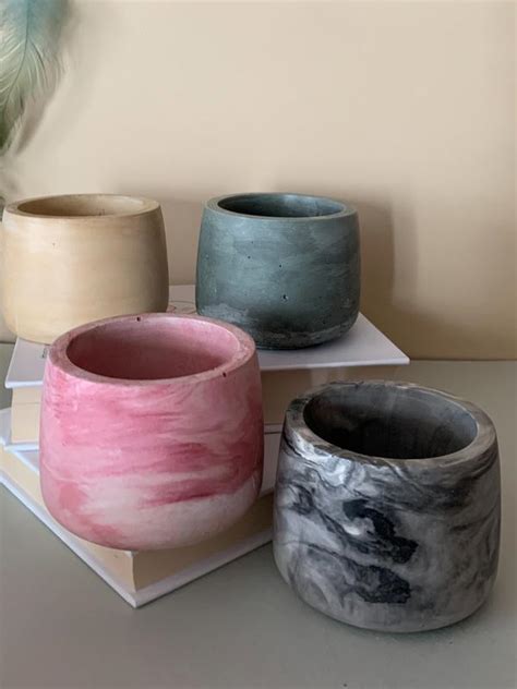 Гіпсове кашпо 130мл — ціна 50 грн у каталозі Кашпо Купити товари для дому та побуту за доступною