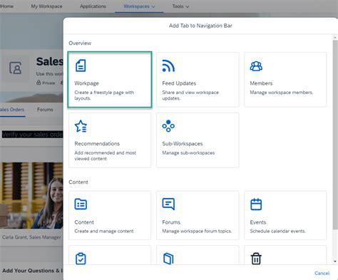 Add A Workspace To Sap Build Work Zone Advanced Edition Sap Tutorials