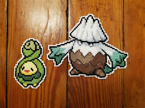 Sinnoh Grass Type Pokemon Cross Stitch Etsy