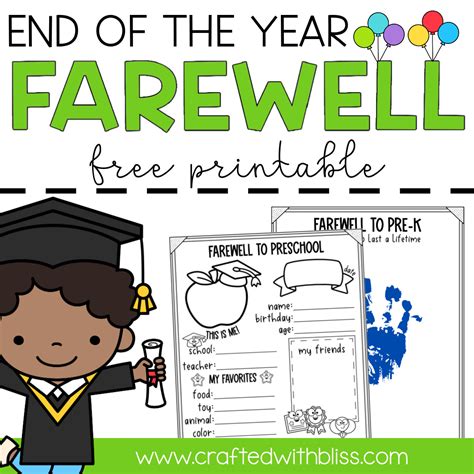 Free End Of The Year Activity Preschool And Kindergarten Worksheets