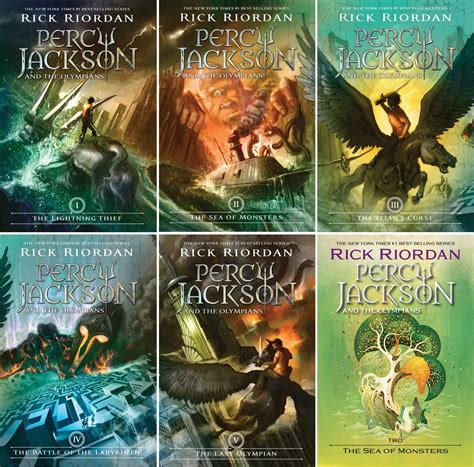Rick Riordan Percy Jackson And The Olympians Series Set Book 1 5 Rick