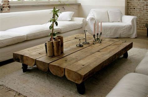 Table Rustique En Bois Artdco Live Edge Wood Table Crate Coffee Table Center Table Living Room