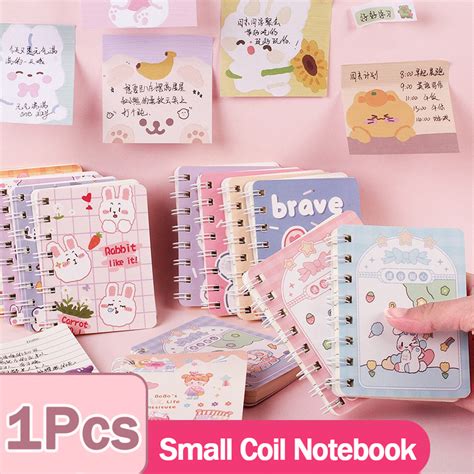 Cartoon Coil Notebook Portable Small Coil Book Notepad Memo Mini