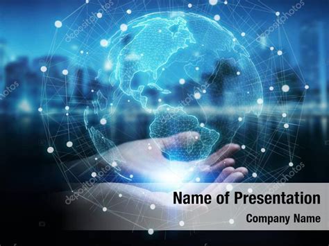 Using Businesswoman Blurred Usa World Powerpoint Template Using